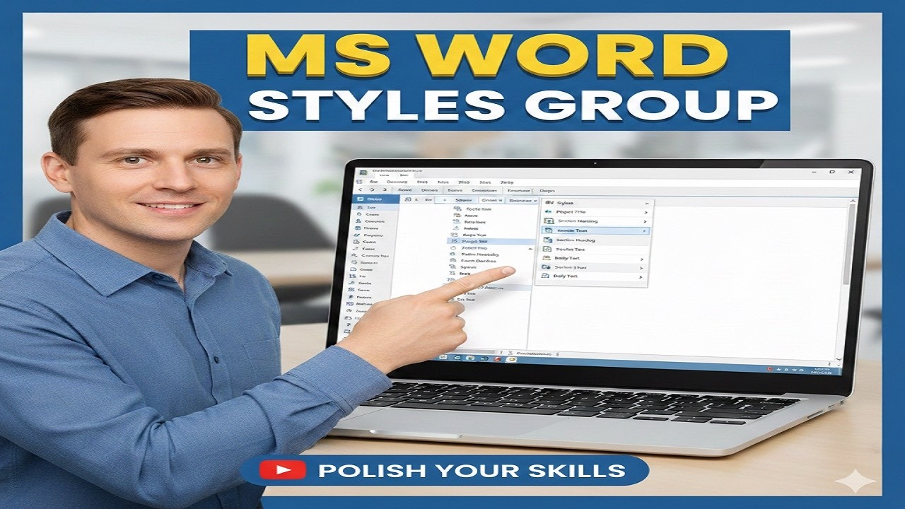 Styles Group of Home Tab in MS WORD| Lecture -13| With Sir Usman Ayub ...