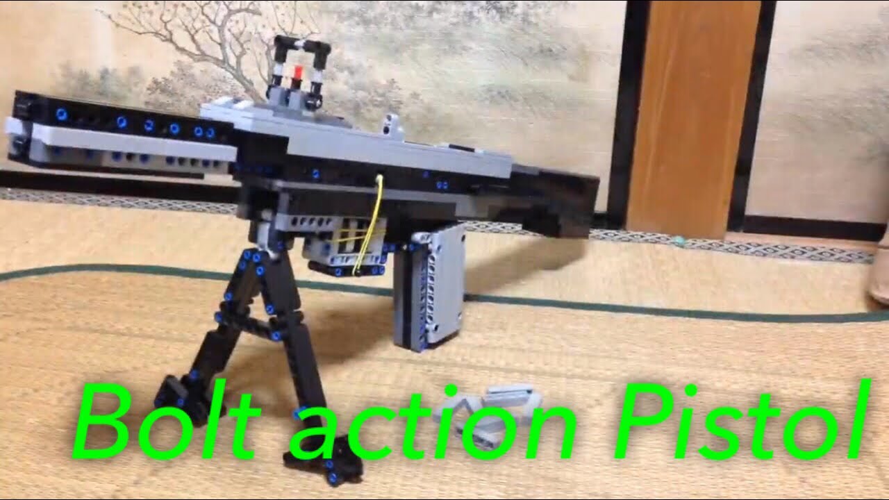 lego bolt action pistol - YouTube
