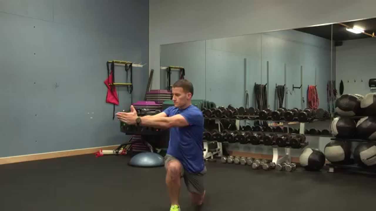 Forward Lunge With Rotation - YouTube