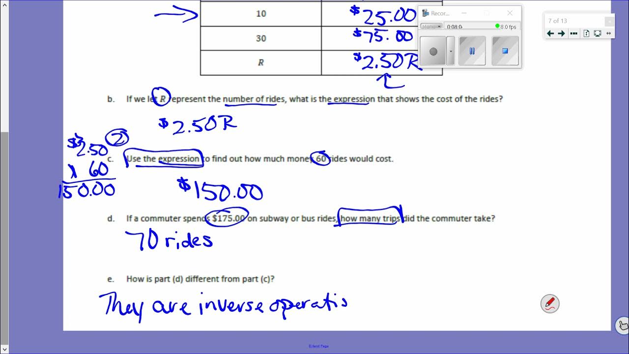 KMS 6th Grade Math - Module 4, Lesson 21 - YouTube