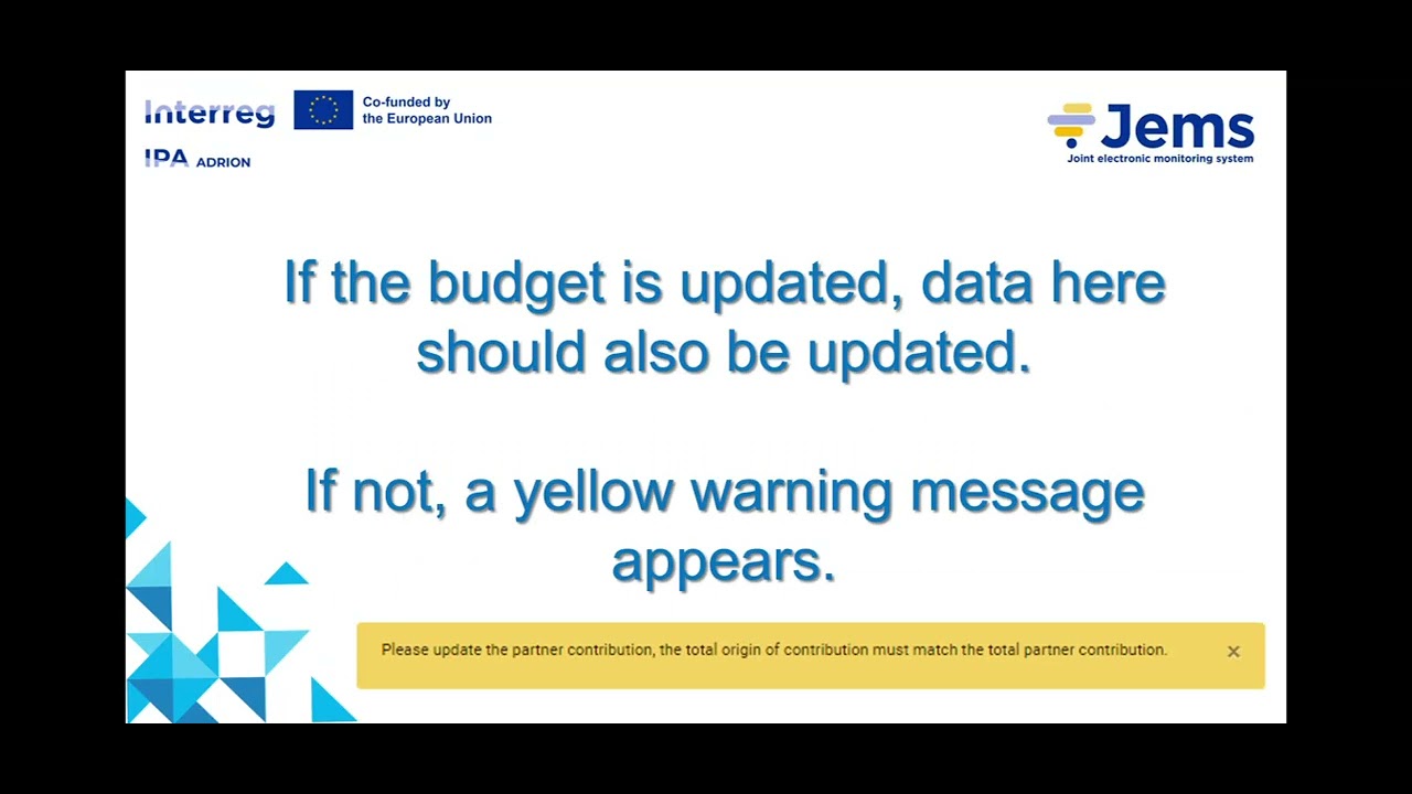 Pills of JEMS - Pill #2 : Overview of the application form budget ...