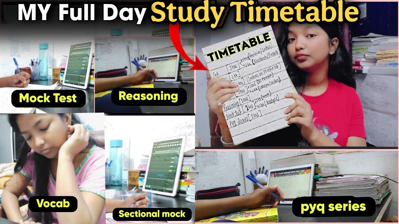 My Daily Study Timetable📖 | SSC CPO Toppers notes review |Toppers ...