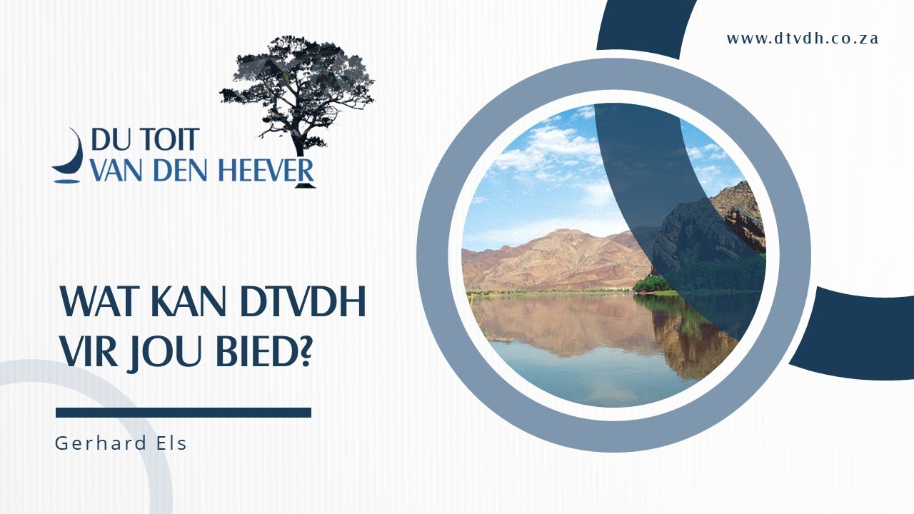 Ontmoet Gerhard Els: Wat Du Toit van den Heever vir jou bied - YouTube