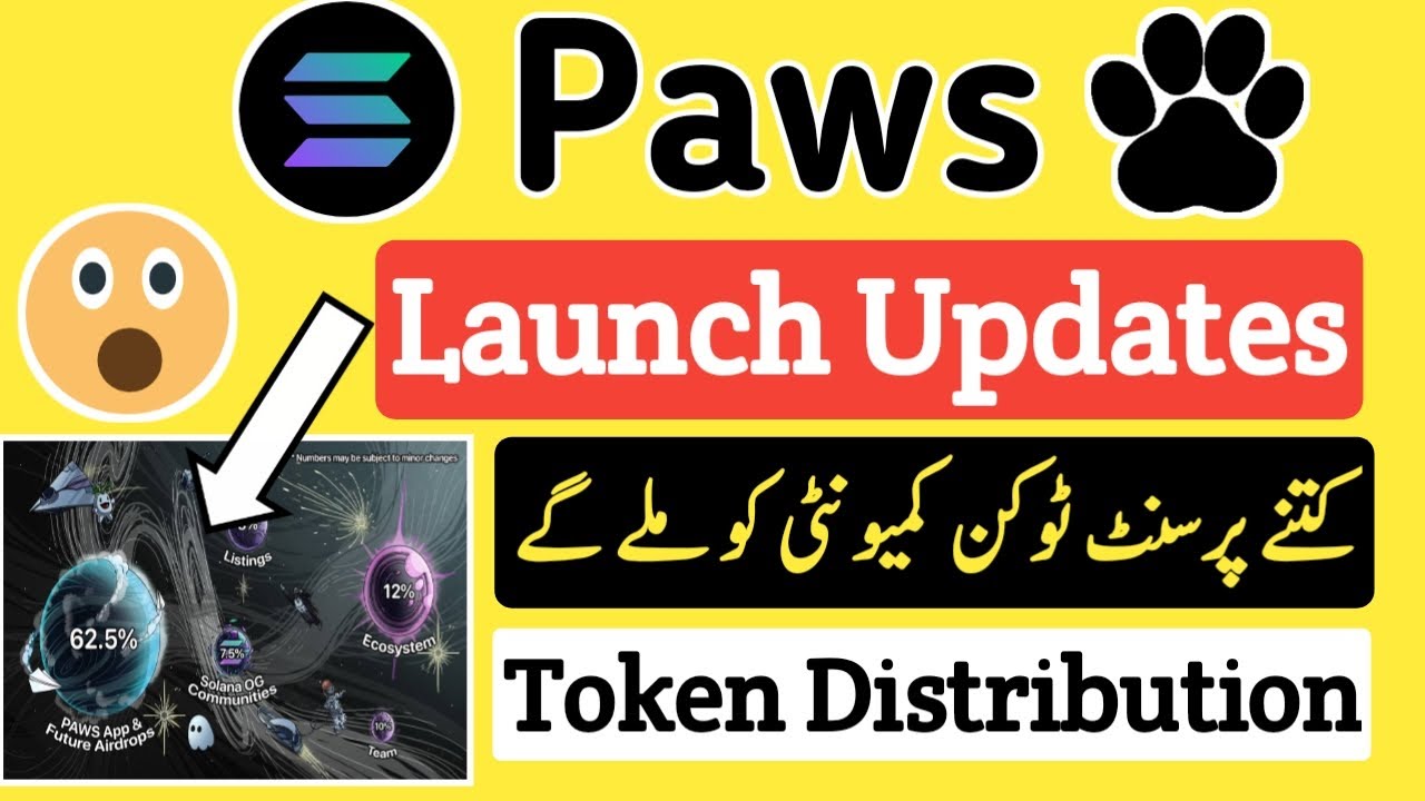 Paws Launch Updates | Paws Tokenomics Updates | Paws Total Distribution ...
