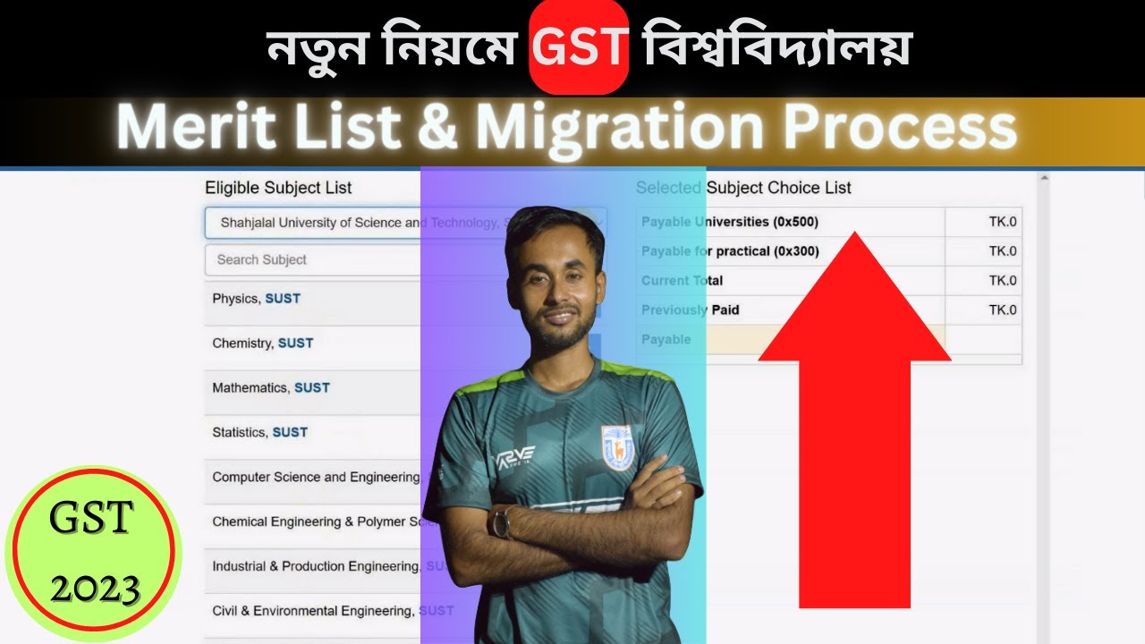 GST - Merit & Migration 2023 | GST Migration System গুচ্ছ ভর্তি ২০২৩ ...