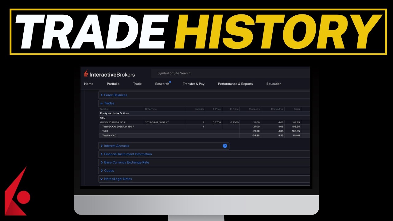 Trade History Finally Made Easy On Interactive Brokers - YouTube
