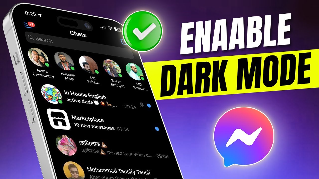 How to Enable Dark Mode Messenger on iPhone | Turn on Dark Mode on ...