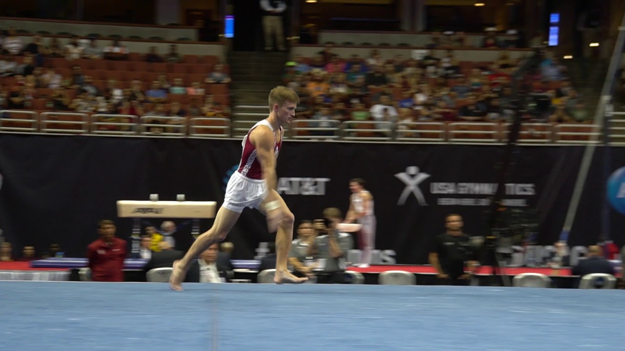 Allan Bower - Floor Exercise - 2017 P&G Championships - Senior Men ...