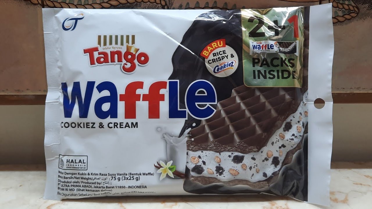 BARU! TANGO WAFFLE COOKIES & CREAM! RICE CRISPY & COOKIEZ! - YouTube