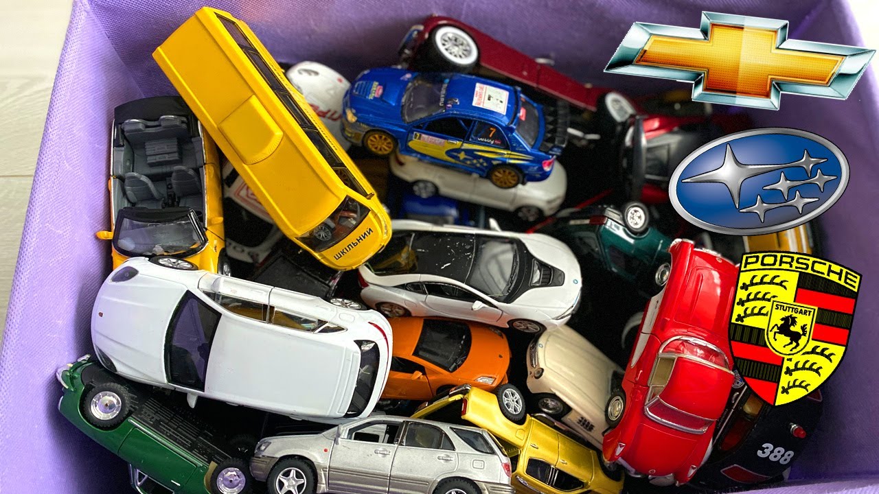 Car brands with cars from box - Kinsmart, Welly, Bburago - YouTube