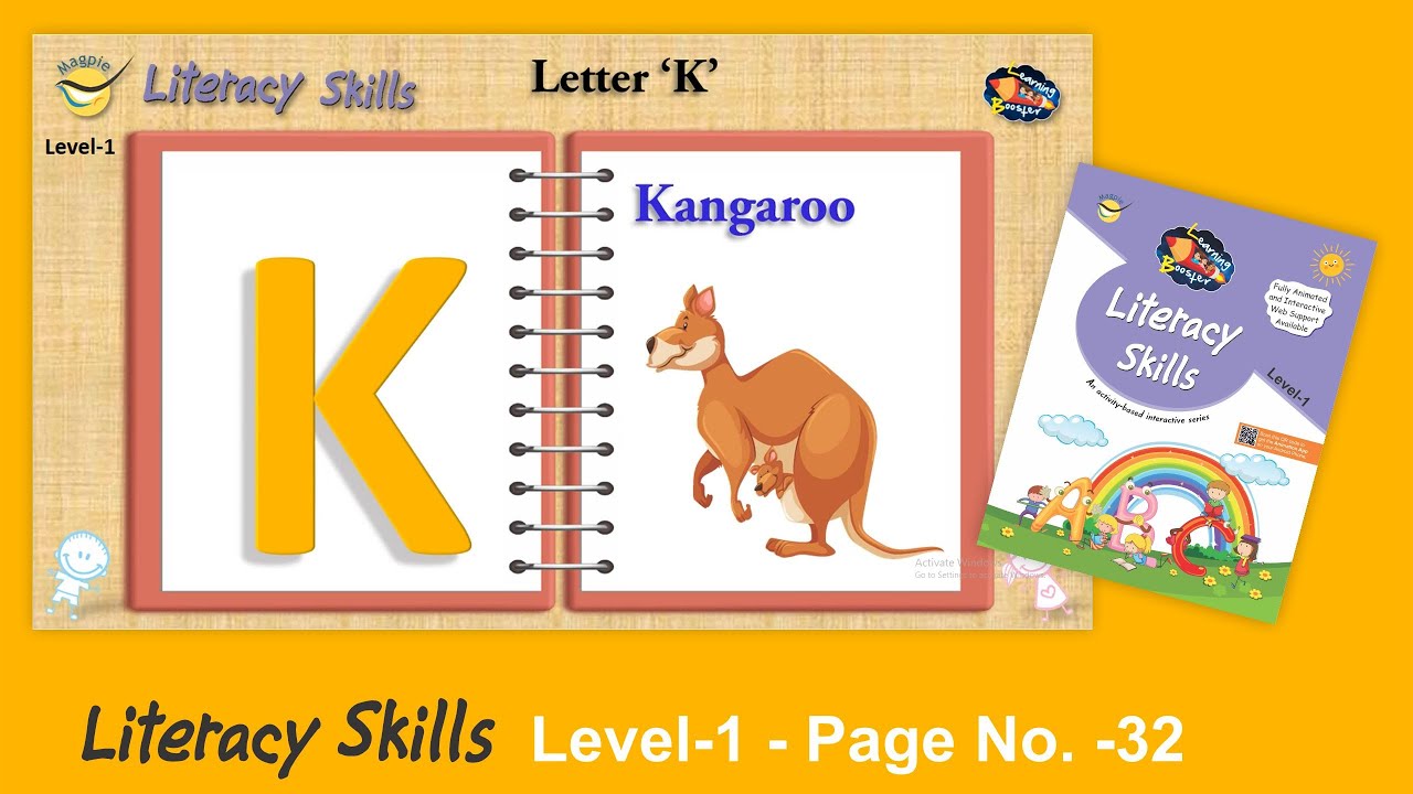 Letter-K | Literacy Skills Level-1 | Page-32 | Learning Booster ...