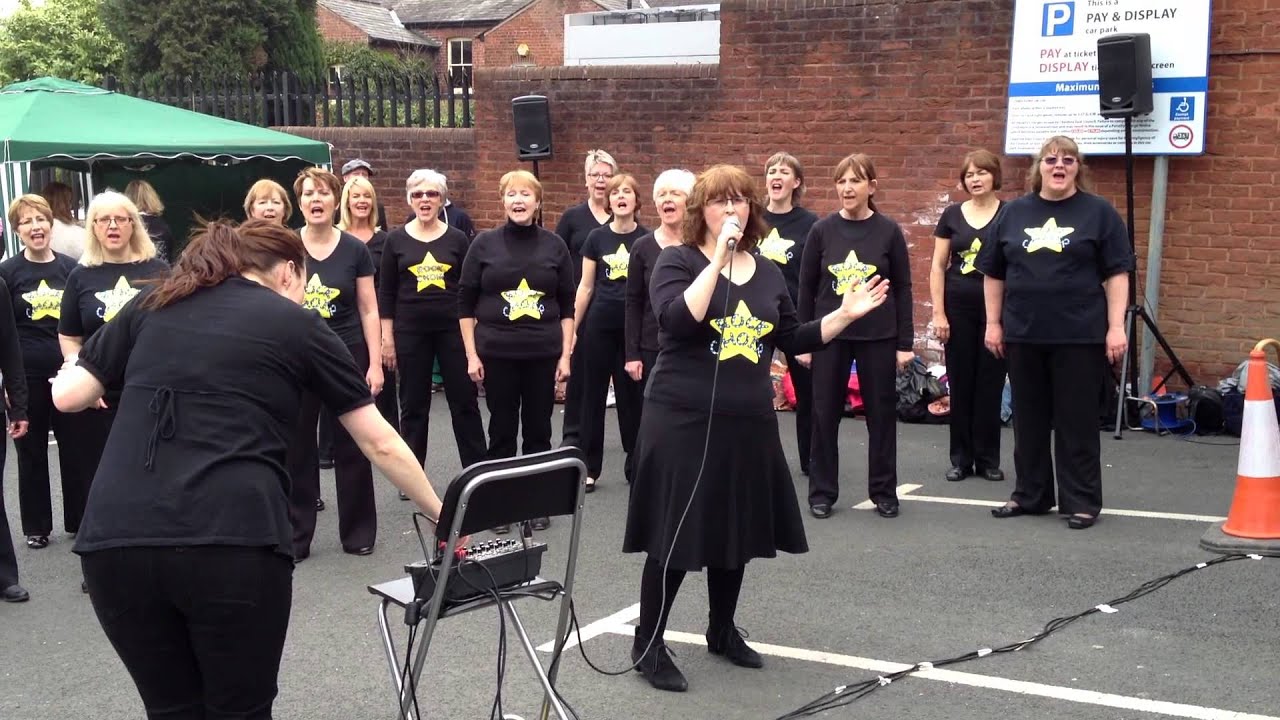 Rock Choir Knutsford Artisan Market - YouTube