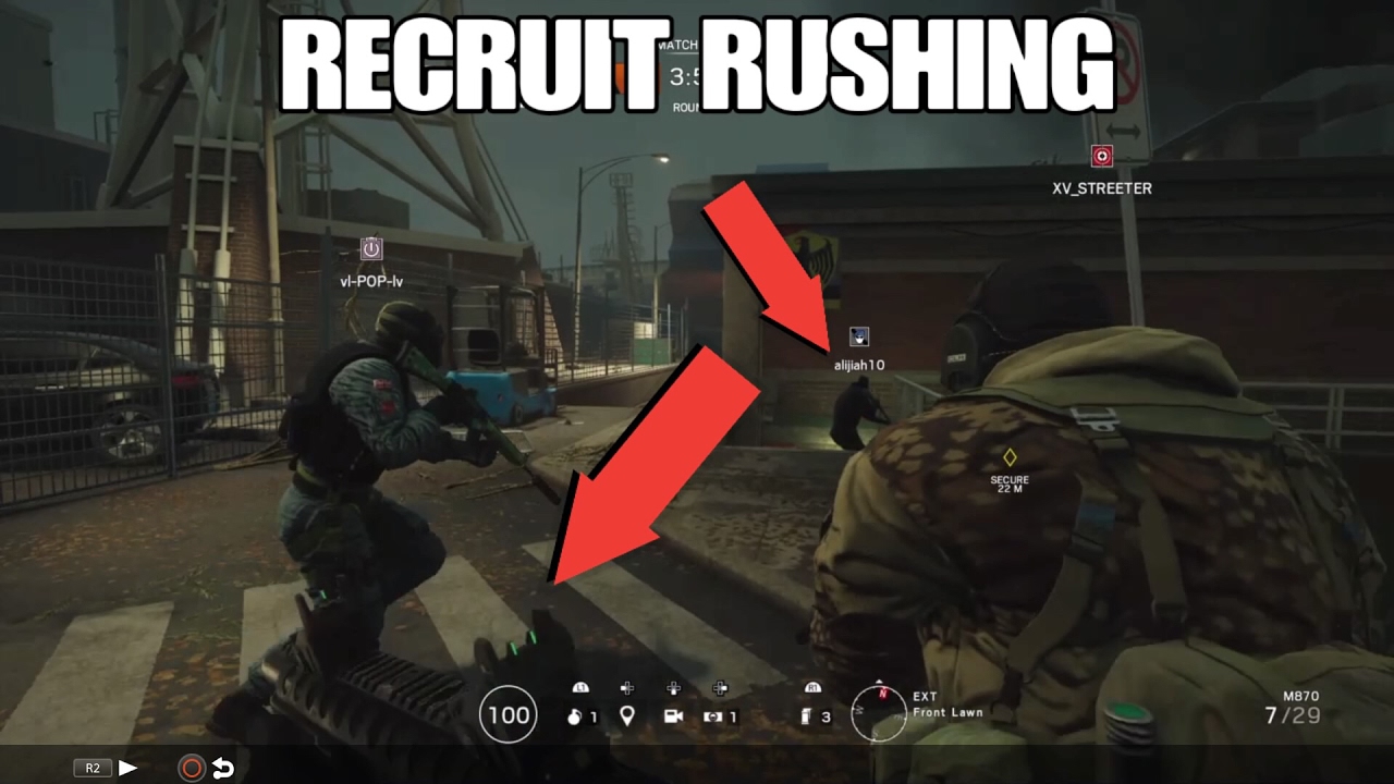 RECRUIT RUSHING #1 - Rainbow Six Seige - YouTube