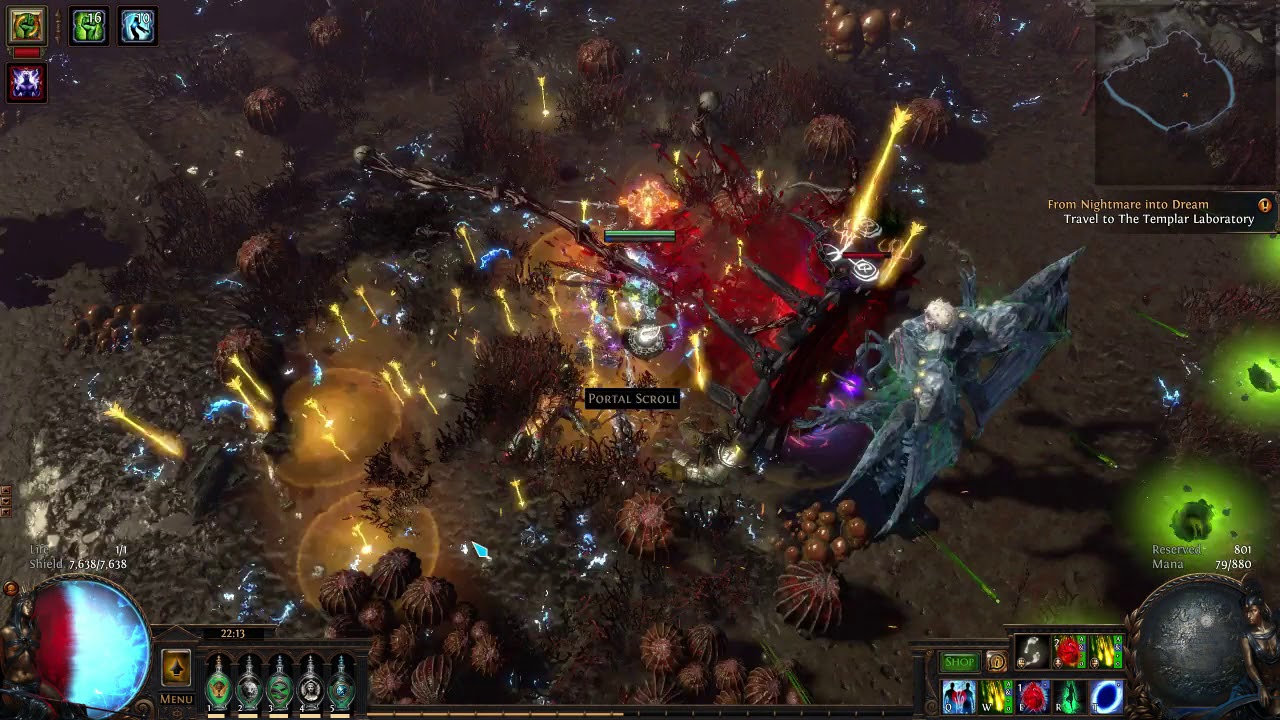 Path of Exile 3.4 Herald of Agony Tricurse Occultist T11 clear - YouTube