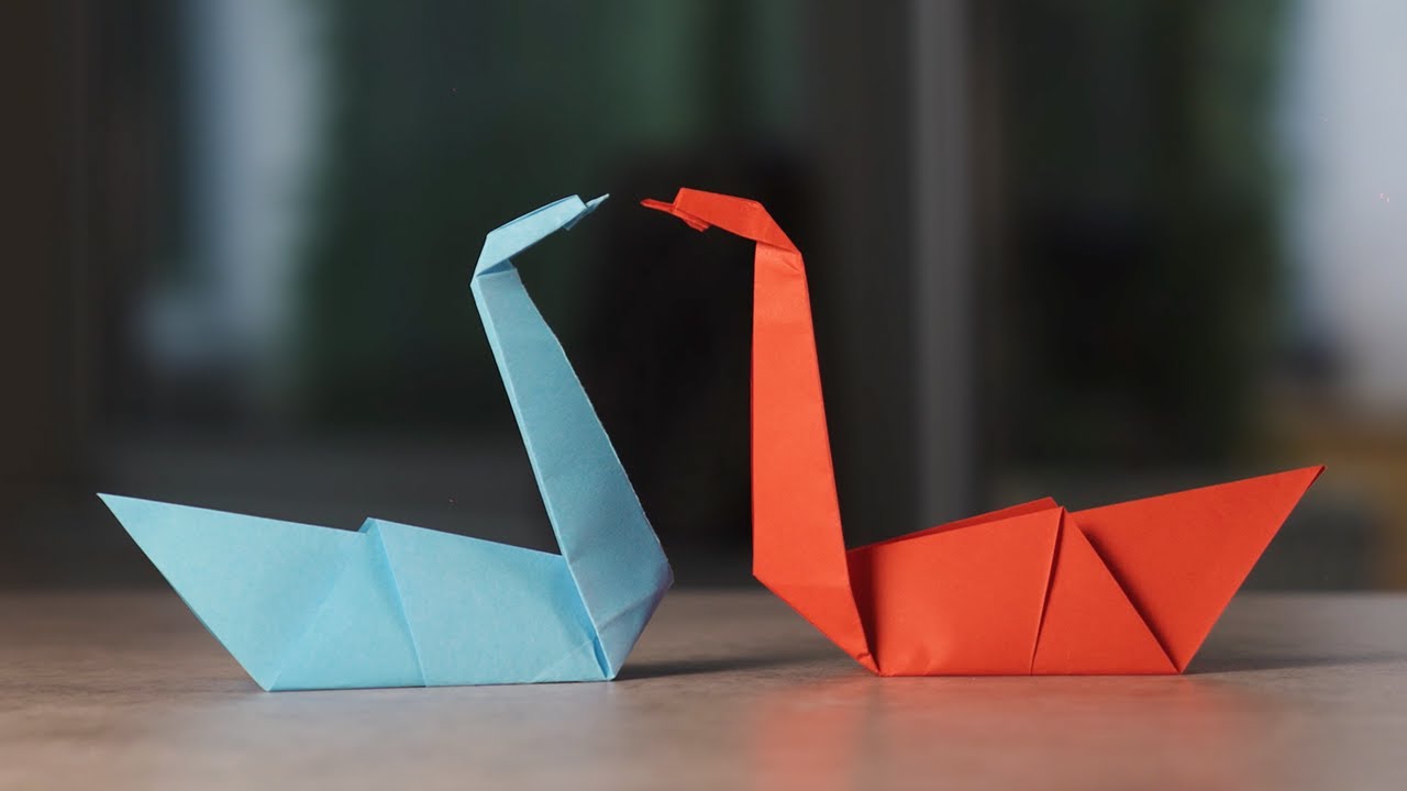 Ako vyrobiť origami labuť? - YouTube