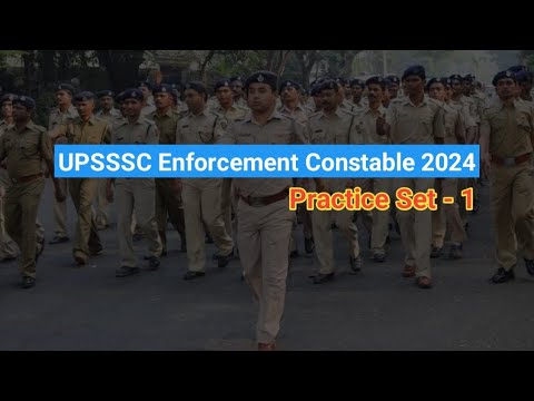 Enforcement Constable Practice Set 1 | upsssc inforcement constable ...
