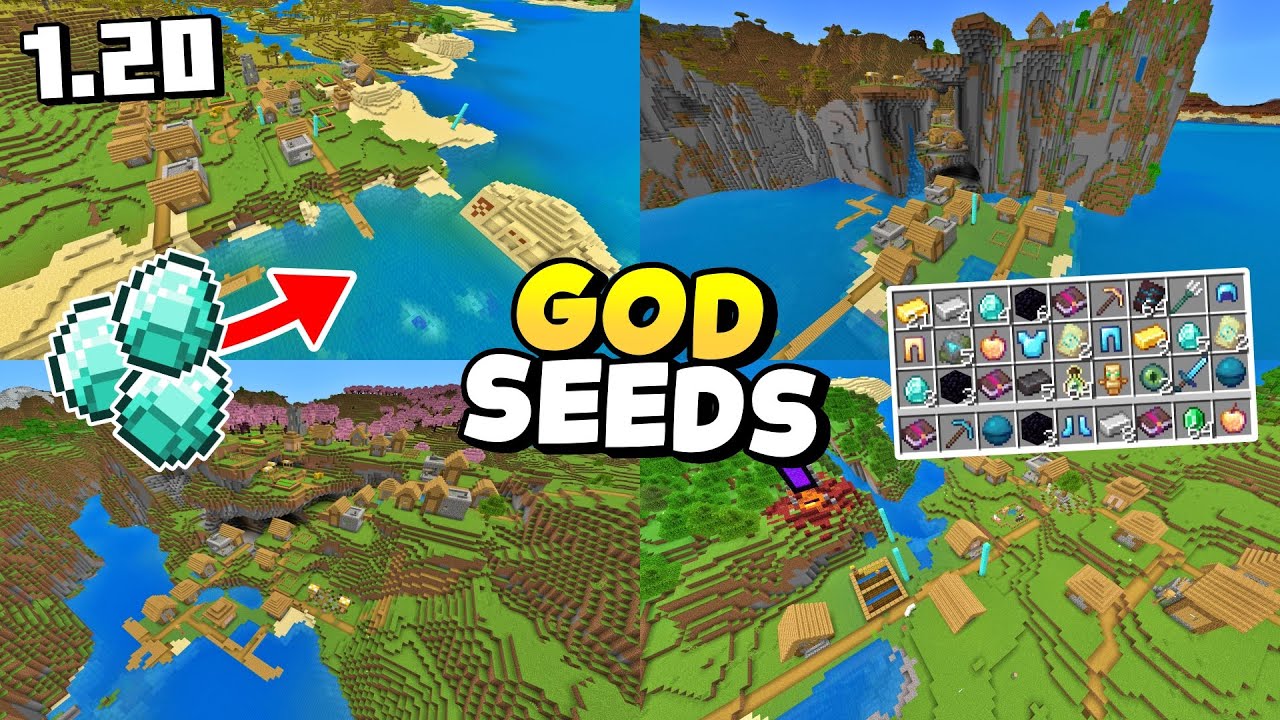 🔥 [TOP 5 GOD SEEDS] Best Seeds for Minecraft 1.20 Bedrock (xbox ...