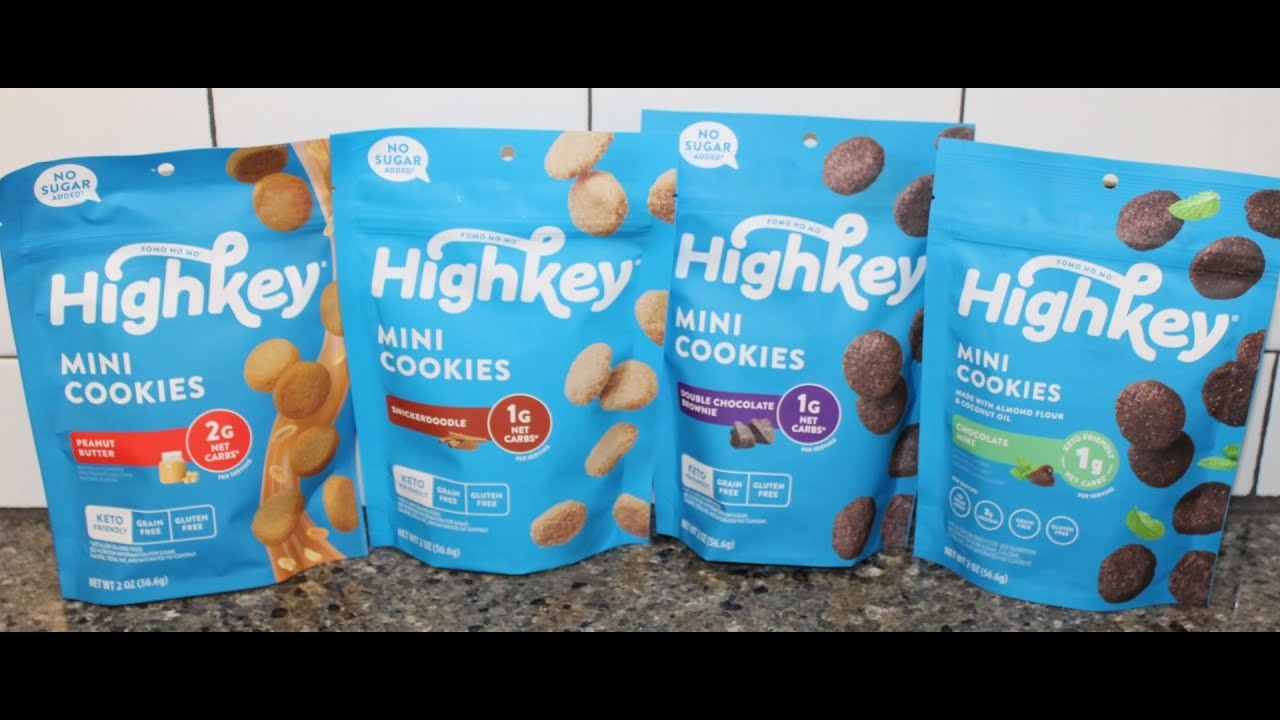 Highkey Mini Cookies: Peanut Butter, Snickerdoodle, Double Chocolate ...