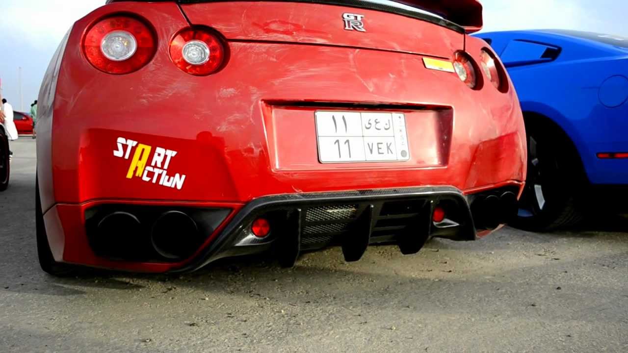 GTR R35 with Amuse R1000 exhaust & HKS Midpipe - YouTube