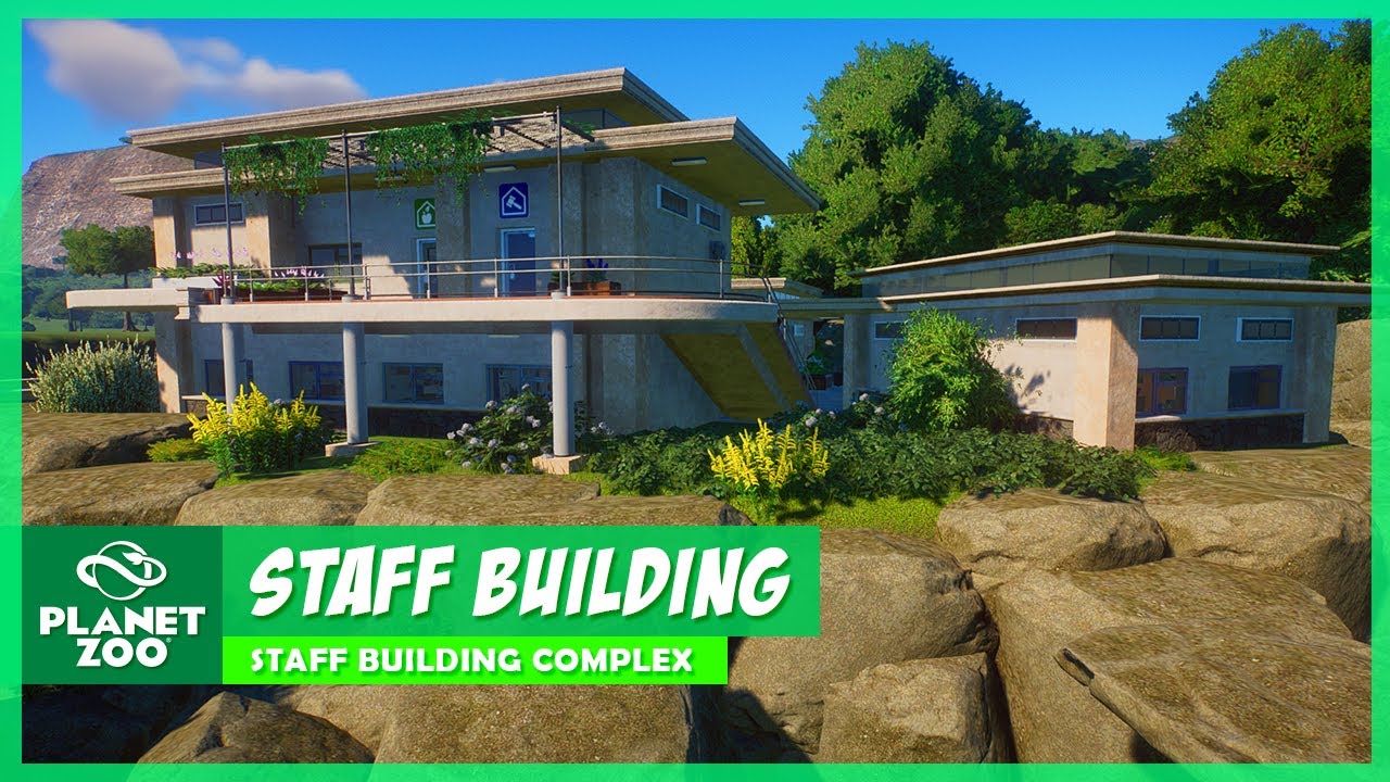 STAFF BUILDING | Speed Build | Let's Play Planet Zoo | Banoa Zoo EP2 ...