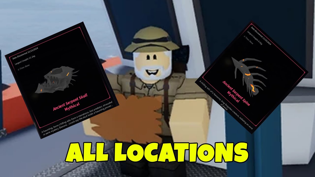 ALL 10 PREHISTORIC FISH BONE LOCATIONS IN FISCH! (ARCHAEOLOGIST EVENT ...