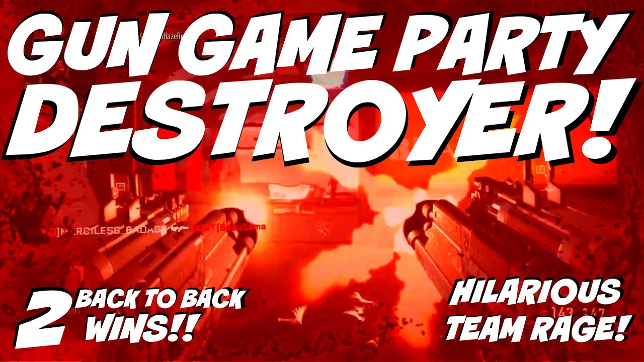 GUN GAME PARTY DESTROYER! (COD AW) 2 back to back wins against whole ...