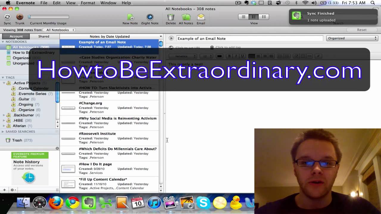 Evernote Tutorial 2 - All About Notes - YouTube