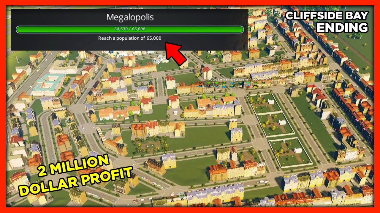 Finally 65,000 Population! Cities Skyline Tamil (CliffSide Bay - ENDING ...