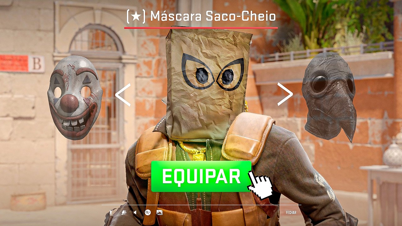 ninguém esperava por isso... NOVAS SKINS DE MÁSCARAS já estão no CS2 ...
