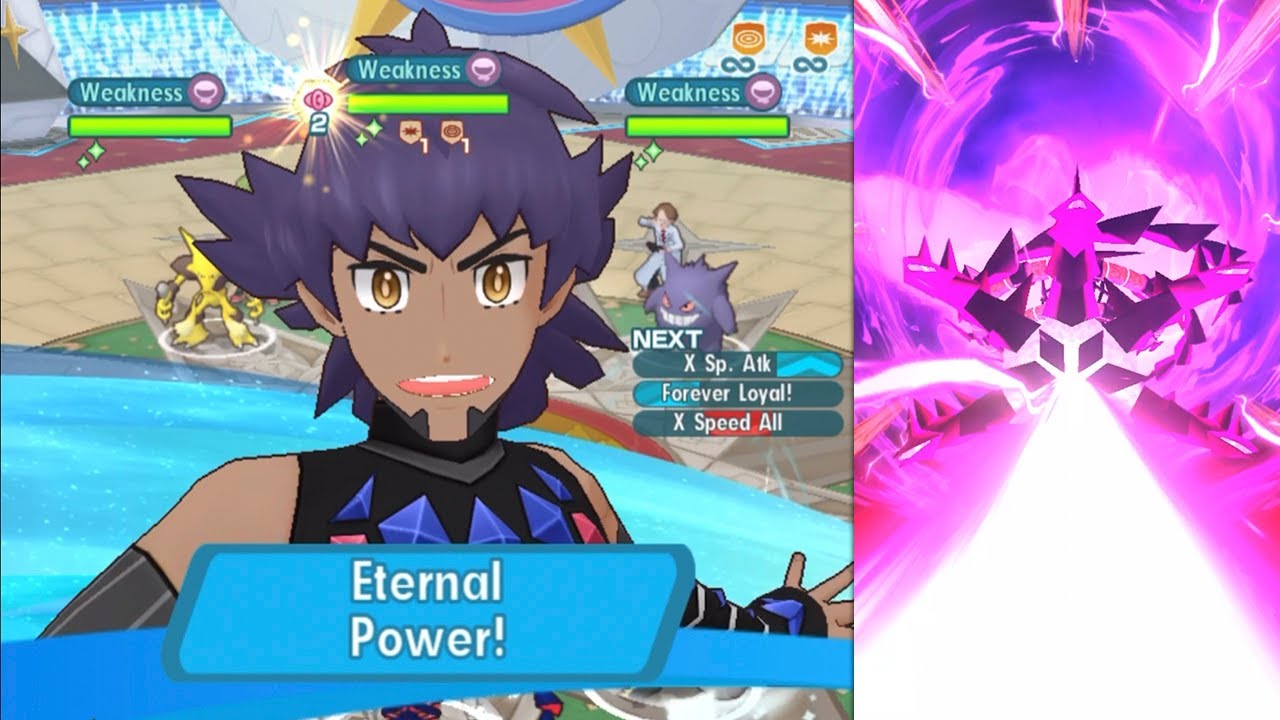 1/5 SS Leon & Eternatus Off-Type at 1500p Master Mode | Pokémon Masters ...
