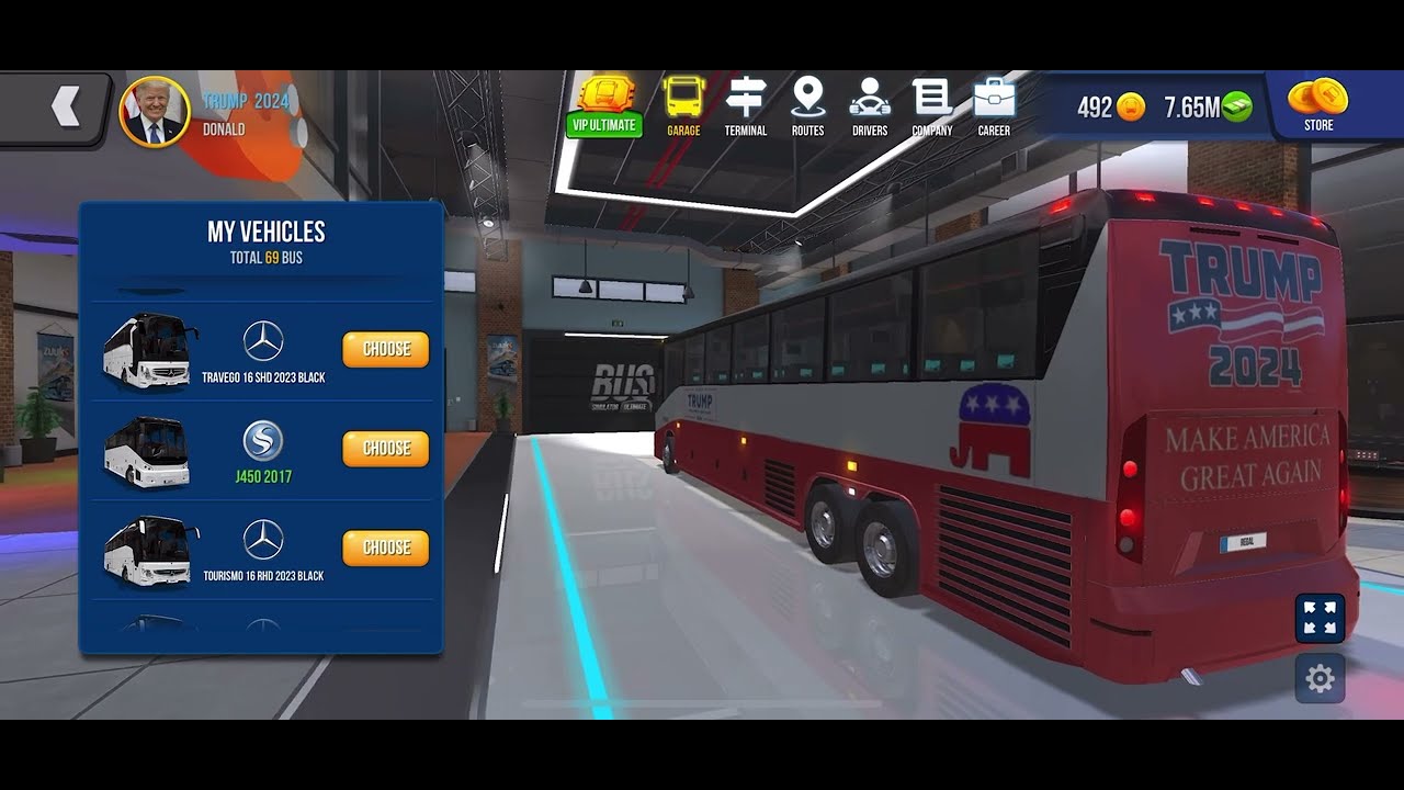 Bus Simulator: Ultimate 🇺🇸 (Trump 2024 Skin - MCI J450 2017) - YouTube