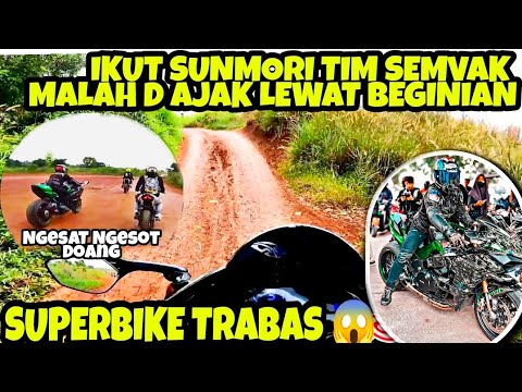 PART3 MALAH DIAJAK LEWAT JALAN BEGINIAN AMA TIM SEMVAK | SUPERBIKE TRABAS