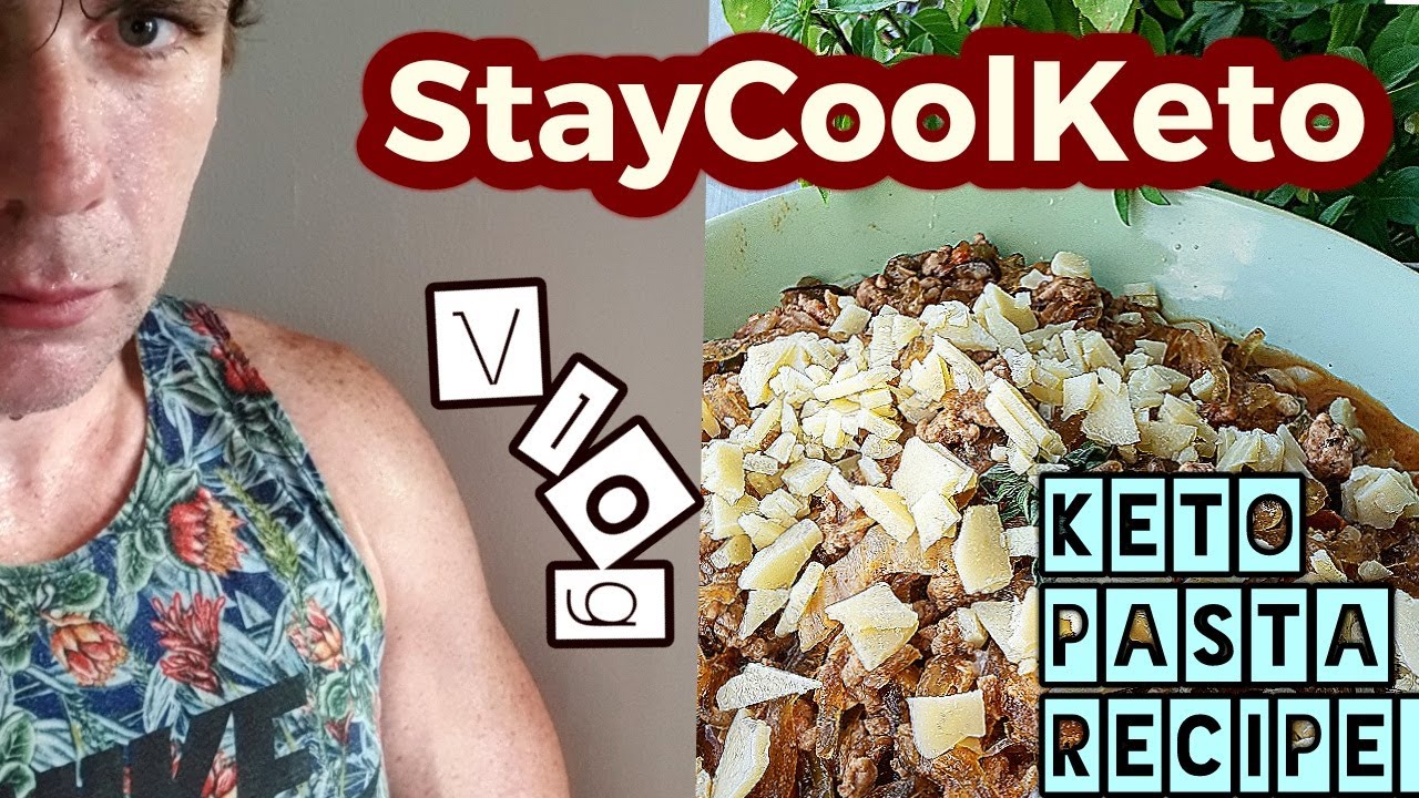 Vlog two & vegetable, cheese, pork, quark pasta recipe! Keto LCHF - YouTube