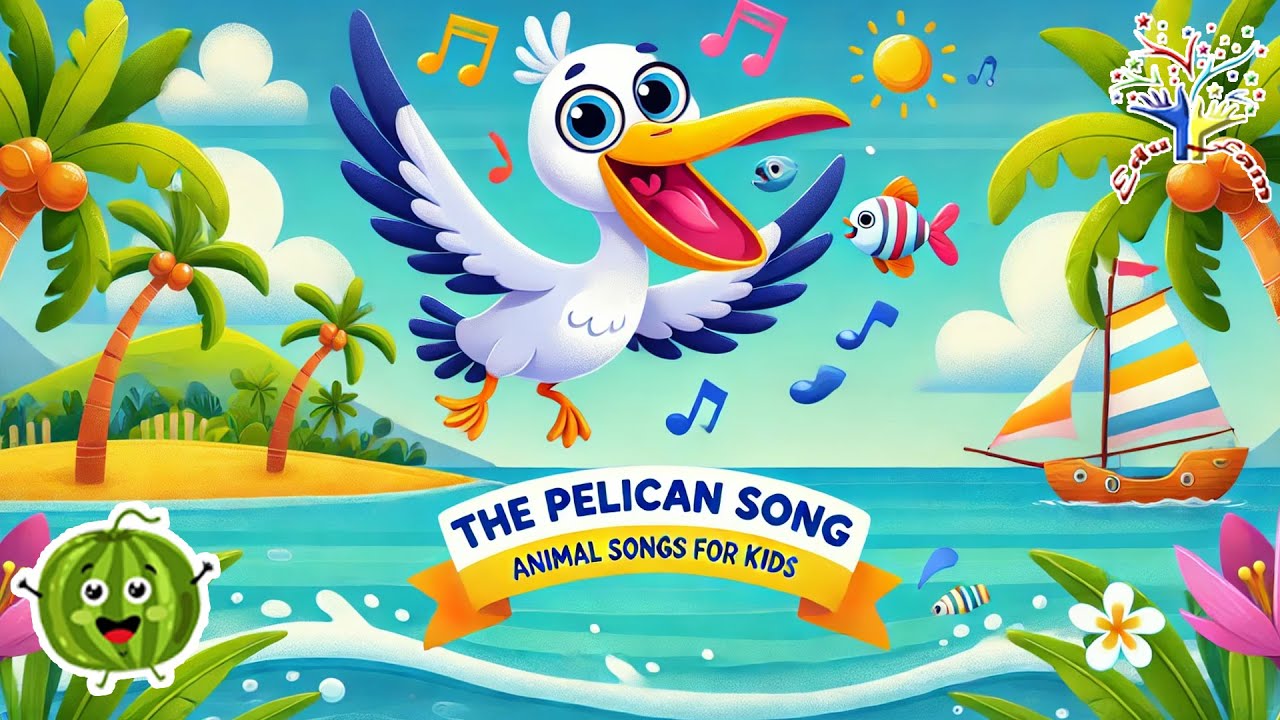 The Pelican Song | Fun Animal Songs for Kids | EduFam Nursery Rhymes ...