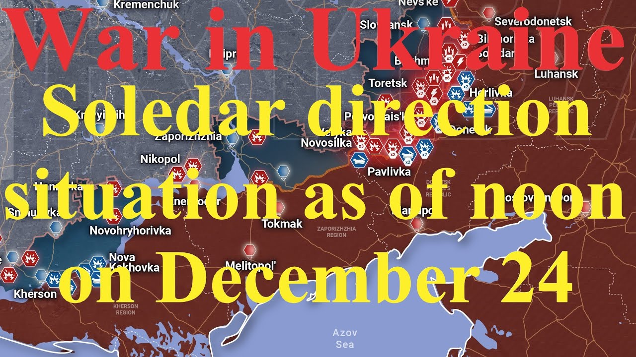 War in Ukraine. Maps. Soledar direction situation as of noon on ...