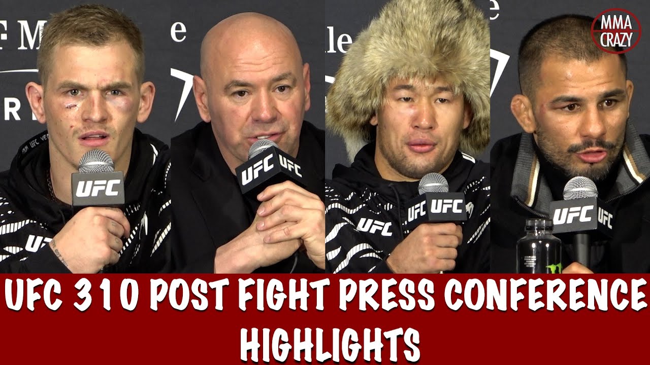 UFC 310 Post Fight Press Conference Highlights - YouTube