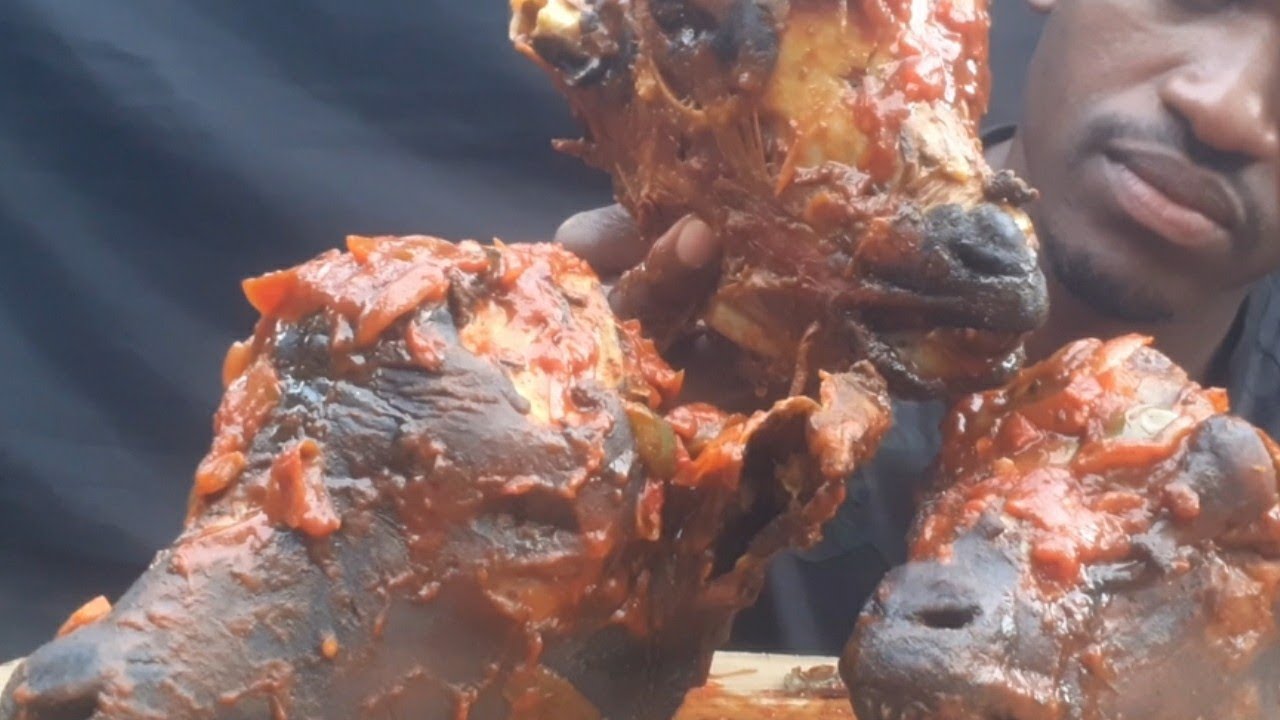 ASMR EATING TWO HEADS OF SWEET GOATS /EATING MUKBANG/EATING DELICIOUS ...