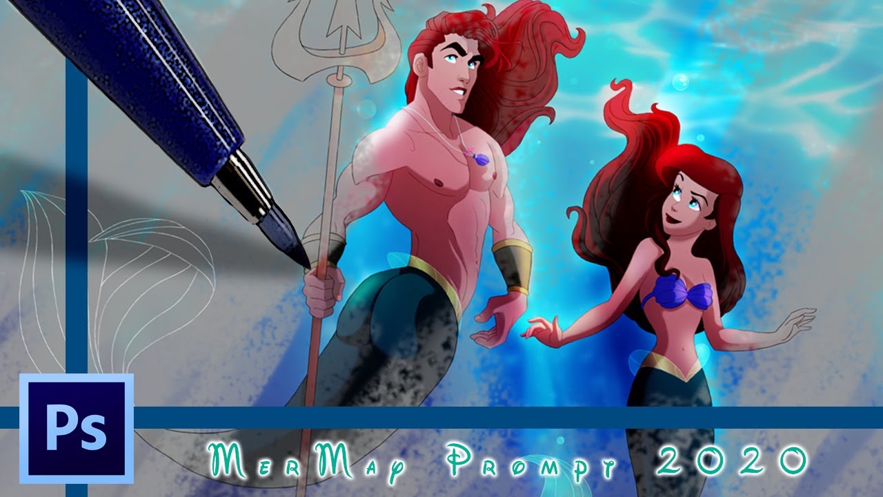 Disney's Princess Speedpaint - Ariel The Little Mermaid (Mermay Prompt ...