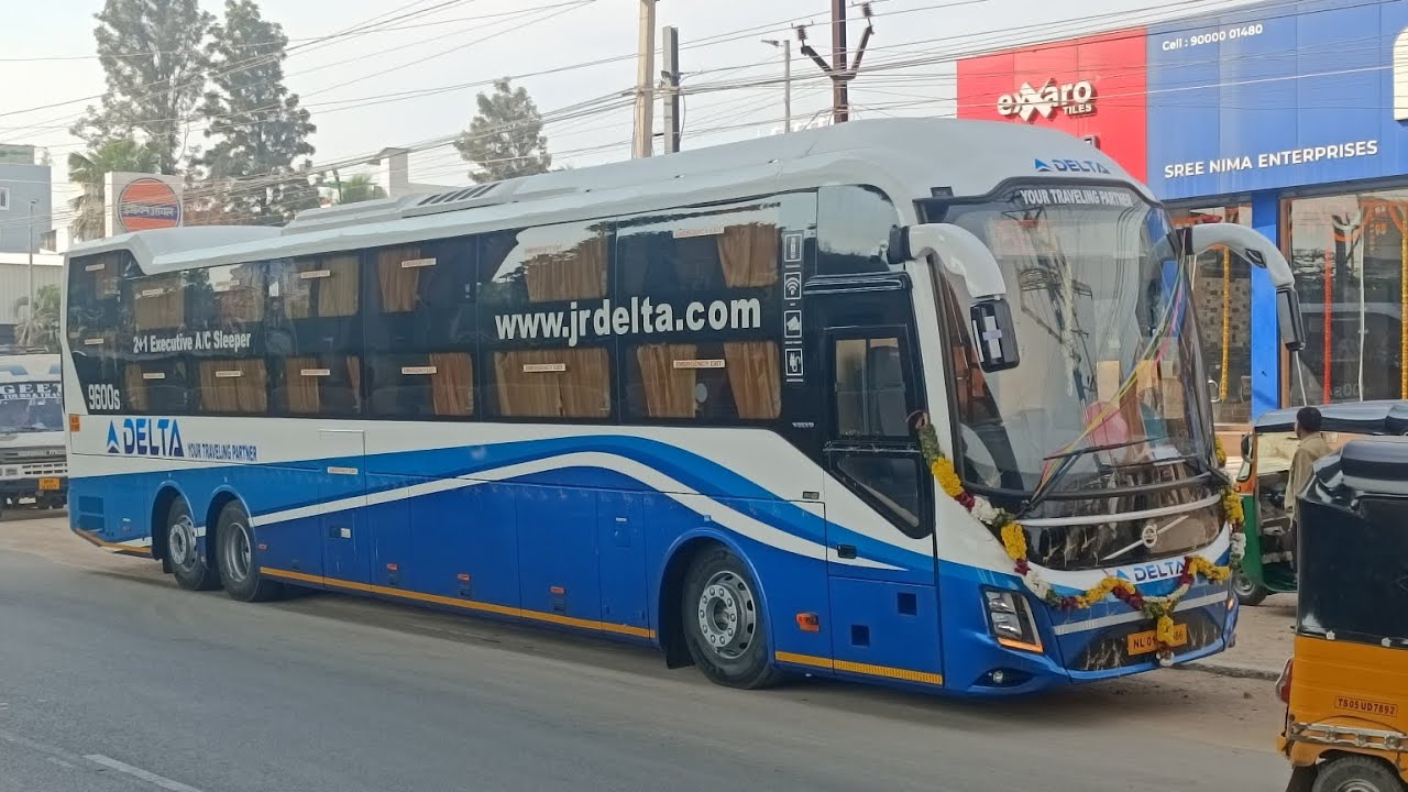 brand new volvo 9600s / delta travels / on route hyderabad🔁coimbatore ...