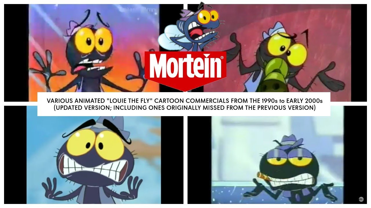 MORTEIN: Various animated "Louie the Fly" cartoon commercials (UPDATED ...