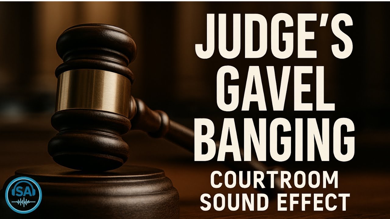 ⚖️ Judge’s Gavel Banging – Courtroom Sound Effect - YouTube