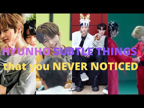 HyunHo Subtle Things (that you never noticed)