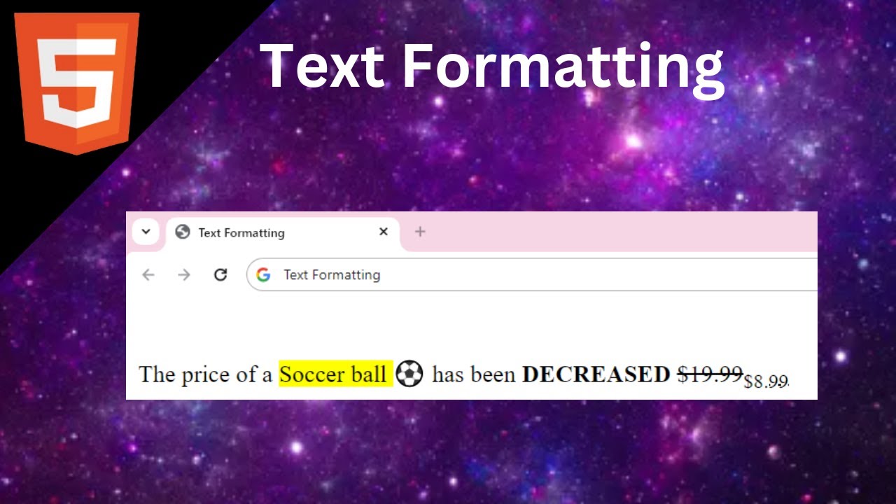 Html Text Formattinghtml Tutorial 5 Youtube 0943