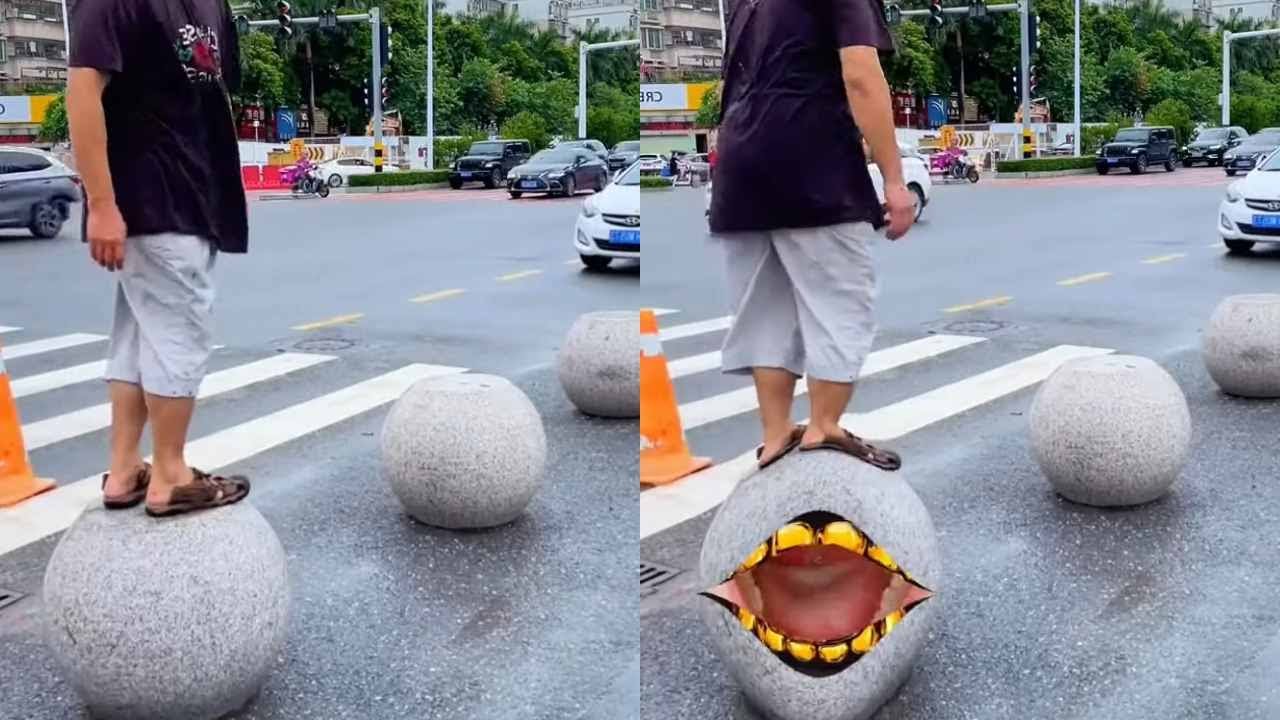 The flying stone makes a stunning appearance! Special photography of ...