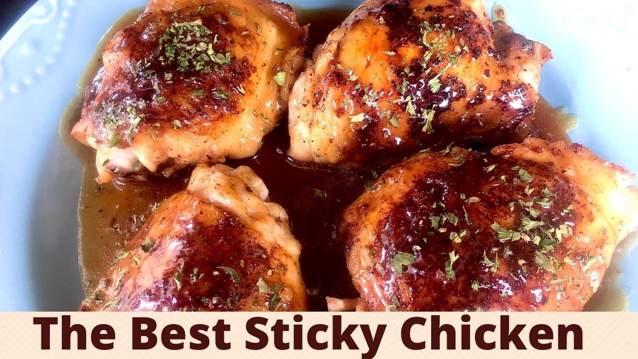 Honey Miso Sticky Chicken | Easy Sticky Chicken Recipe - YouTube