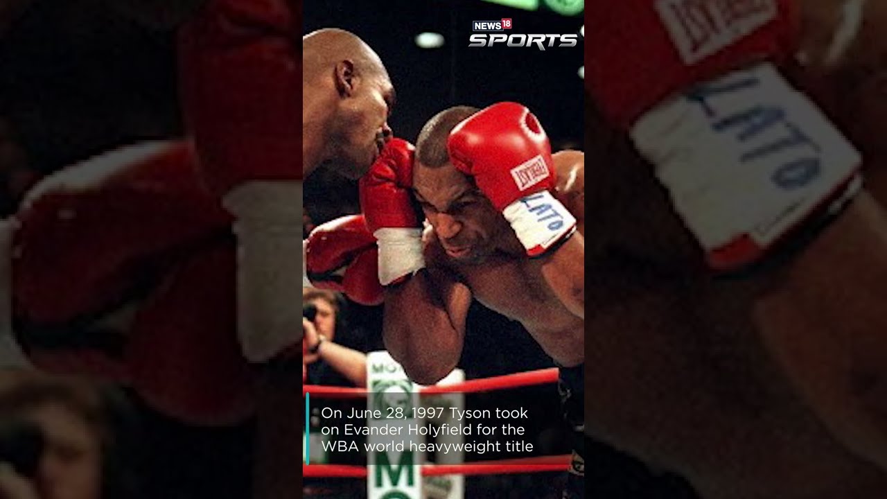 Mike Tyson Bites Opponent Evander Holyfield's Ear | On This Day - YouTube