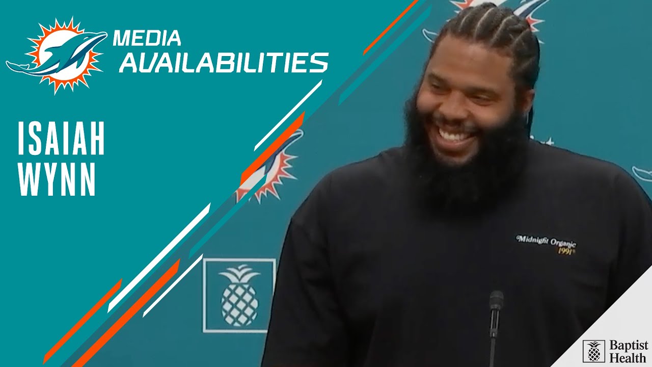 Isaiah Wynn meets with the media | Miami Dolphins - YouTube