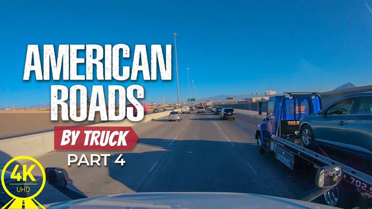 4K Scenic Drive - US Roads By Truck - Interstate-40, Arizona and ...