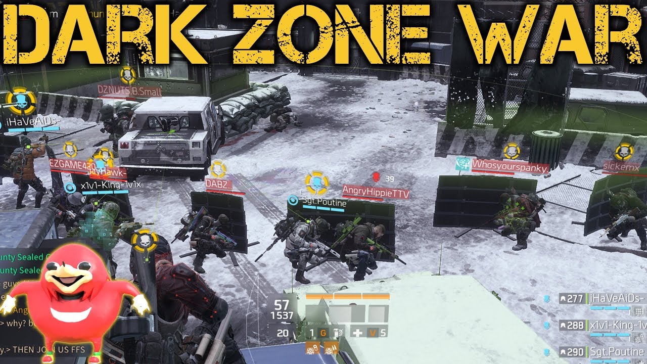 The GREAT Dark Zone War P1 - The Division 1.8 - YouTube