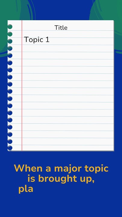 How to use the Outline Note-Taking Method 📝 - YouTube